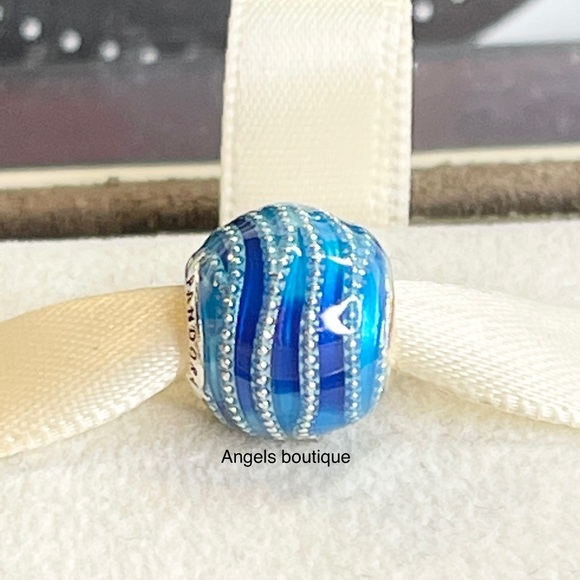 Pandora | Jewelry | New Pandora Blue Wave Charm | Poshmark